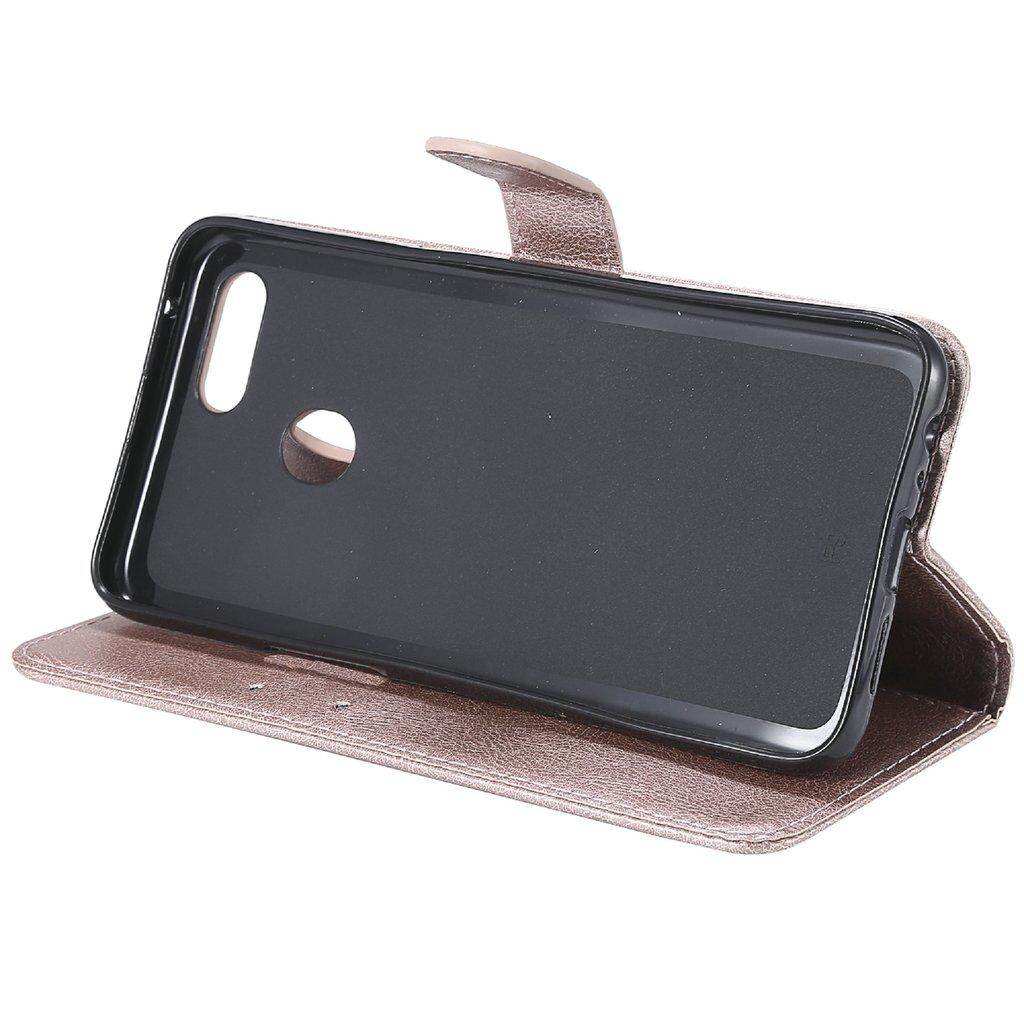 Bujing-Oppo F9 / F9 Pro / CPH1823 / CPH1881 / CPH1825 case,สีทึบหนัง PU ...