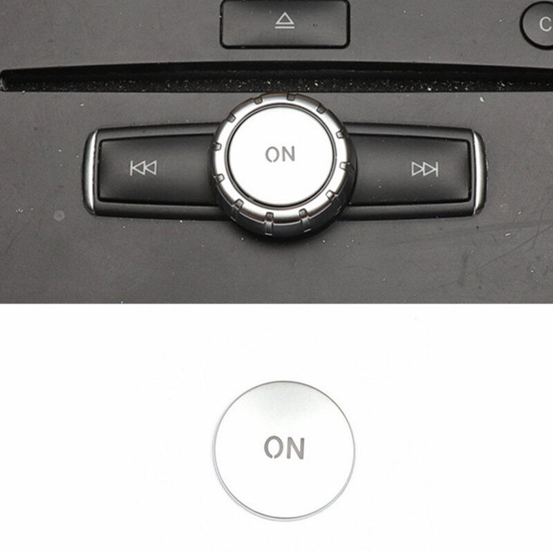 Car Console Volume Multimedia Switch Button Cover Trim for Benz W204 ...
