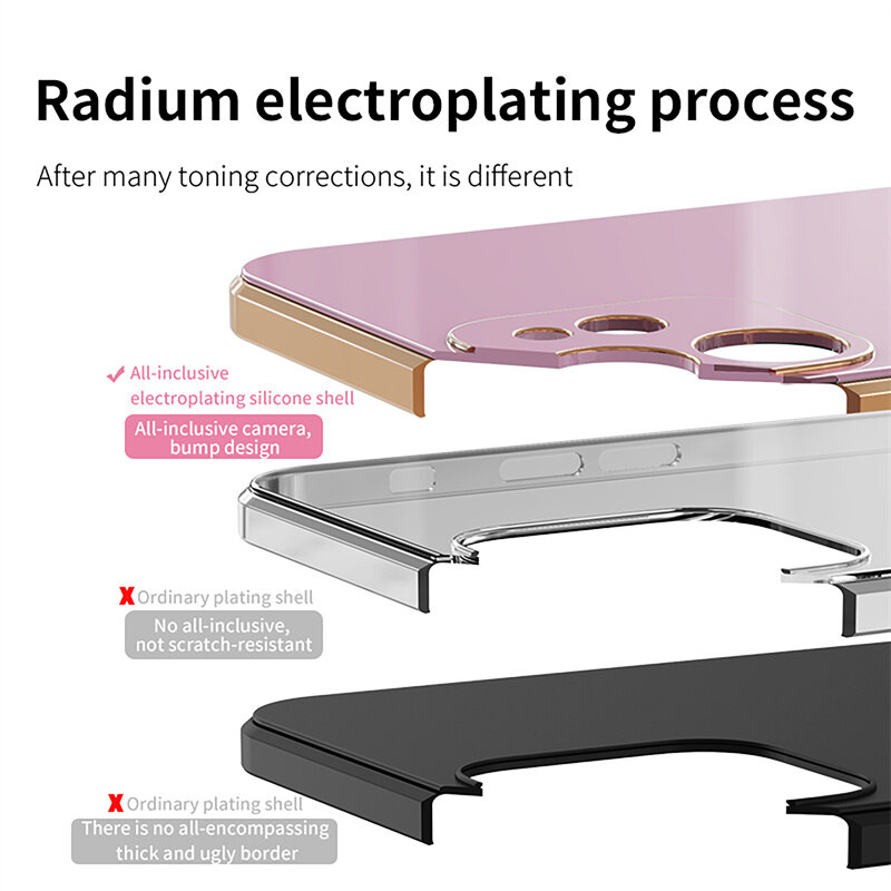 New Luxury Plating Silicone Frame Car Magnetic Lntegrated Ring Stand ...