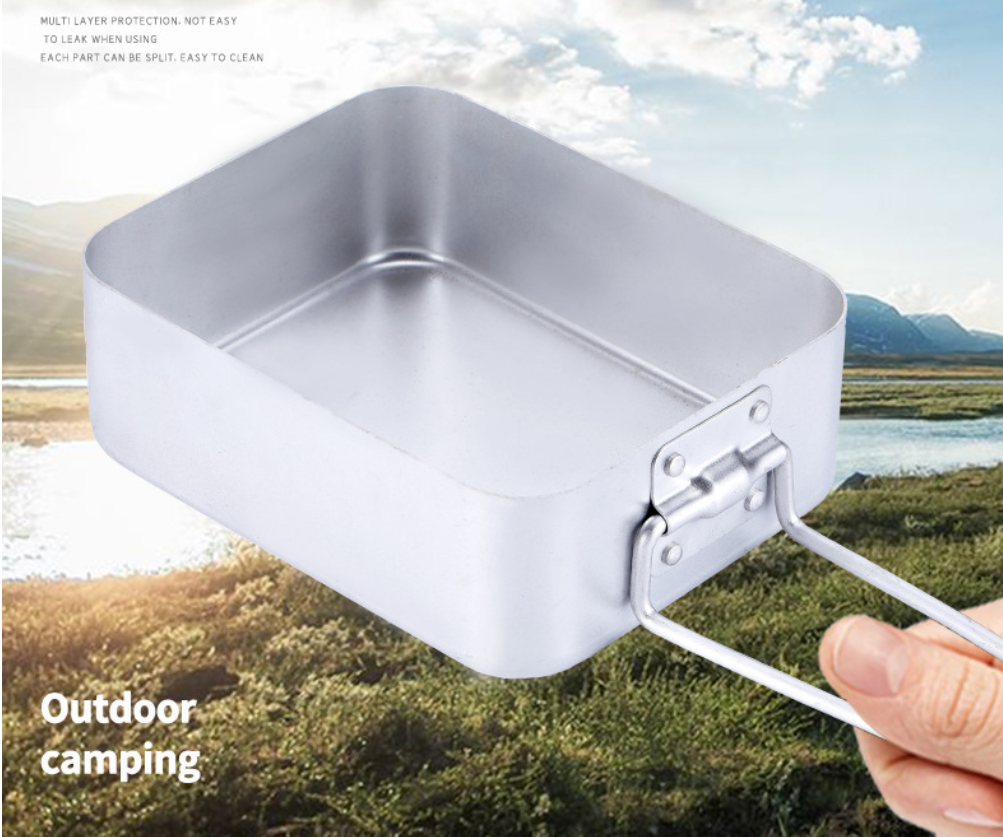 2PCS Camping Messtin British Army Mess Tin Outdoor Cooking Kit Tin ...