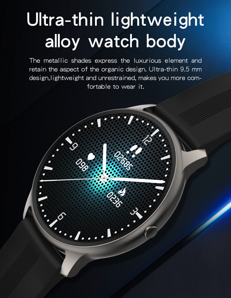 LW11สมาร์ทวอท์ช Full Screen Heart-Rate Monitor Smartwatch IP68กันน้ำ ...