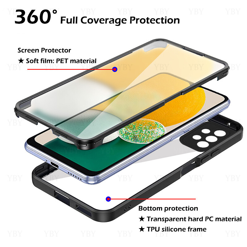 360 เคสกันกระแทก Realme C25 C25S เคสใส Clear Phone Case ป้องกันกล้องกัน ...