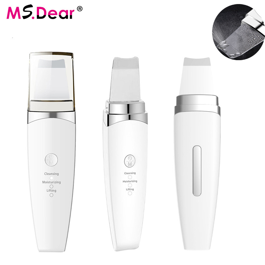Ultrasonic Skin Scrubber Peeling Electric Blackhead Remover EMS ...