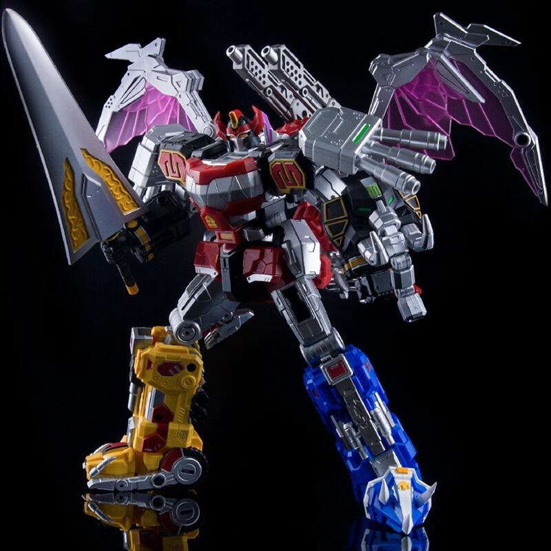 Power Rangers Zord Mighty Morphin Dino Megazord Hasbro & Lucky Cat Toys ...