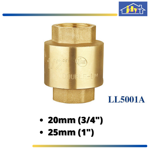 DLM Double Lin Brass Spring Check Valve Non Return Valve One Way Valve ...