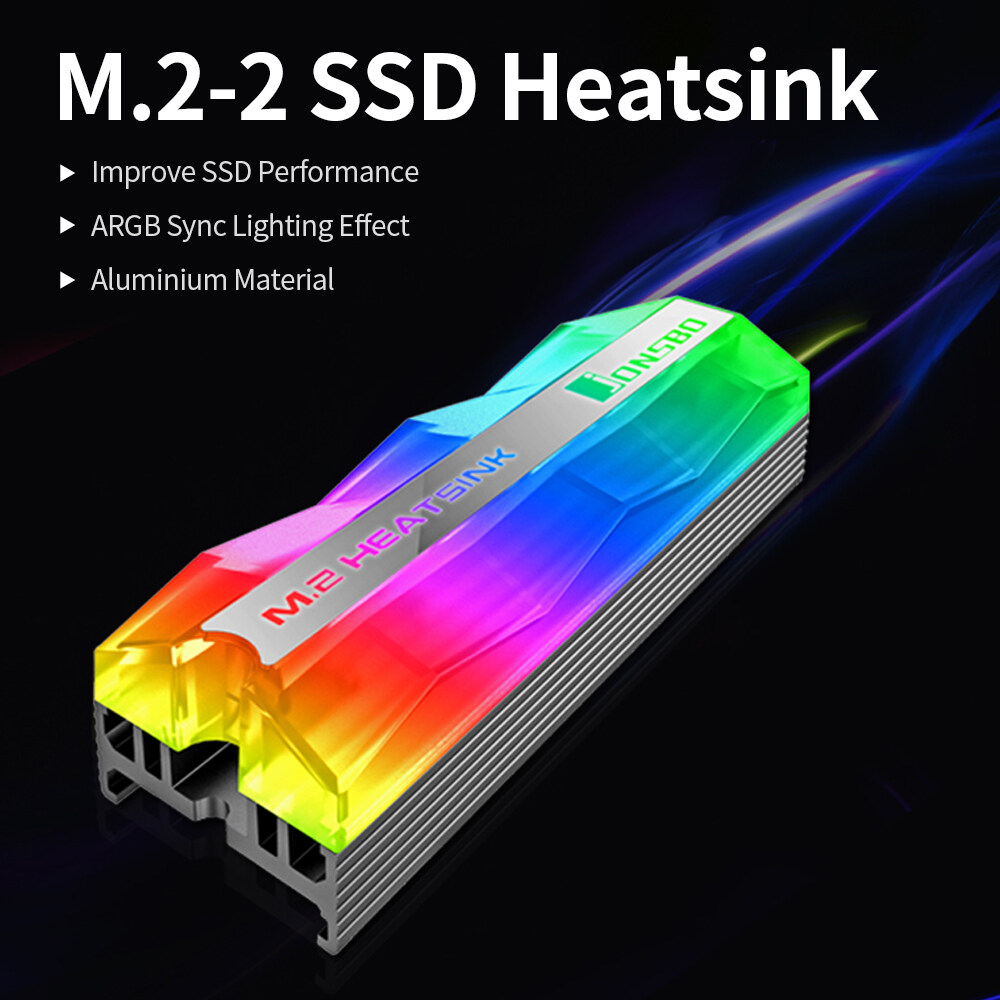 JONSBO M.2-2 Tản Nhiệt SSD RGB Cho M.2 2280 SSD Một Mặt Hỗ Trợ ARGB Đèn ...