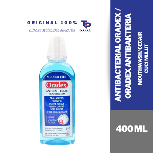 ORADEX ANTIBACTERIAL MOUTHWASH 400ML | Lazada