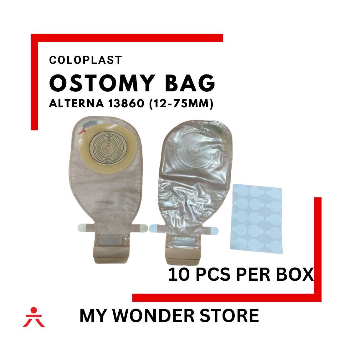 CP 13860 ALTERNA OSTOMY BAG (COLOPLAST) (TRANSPARENT) MAXI (CUSTOM CUT ...