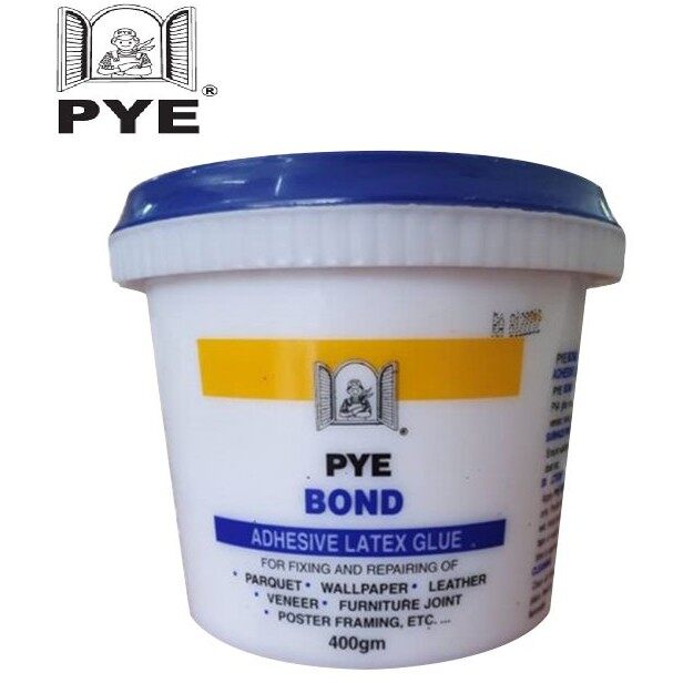 PYE BOND PVA ADHESIVE 4KG WALLPAPER WOOD PAPER LEATHER VENEERS GLUE ...