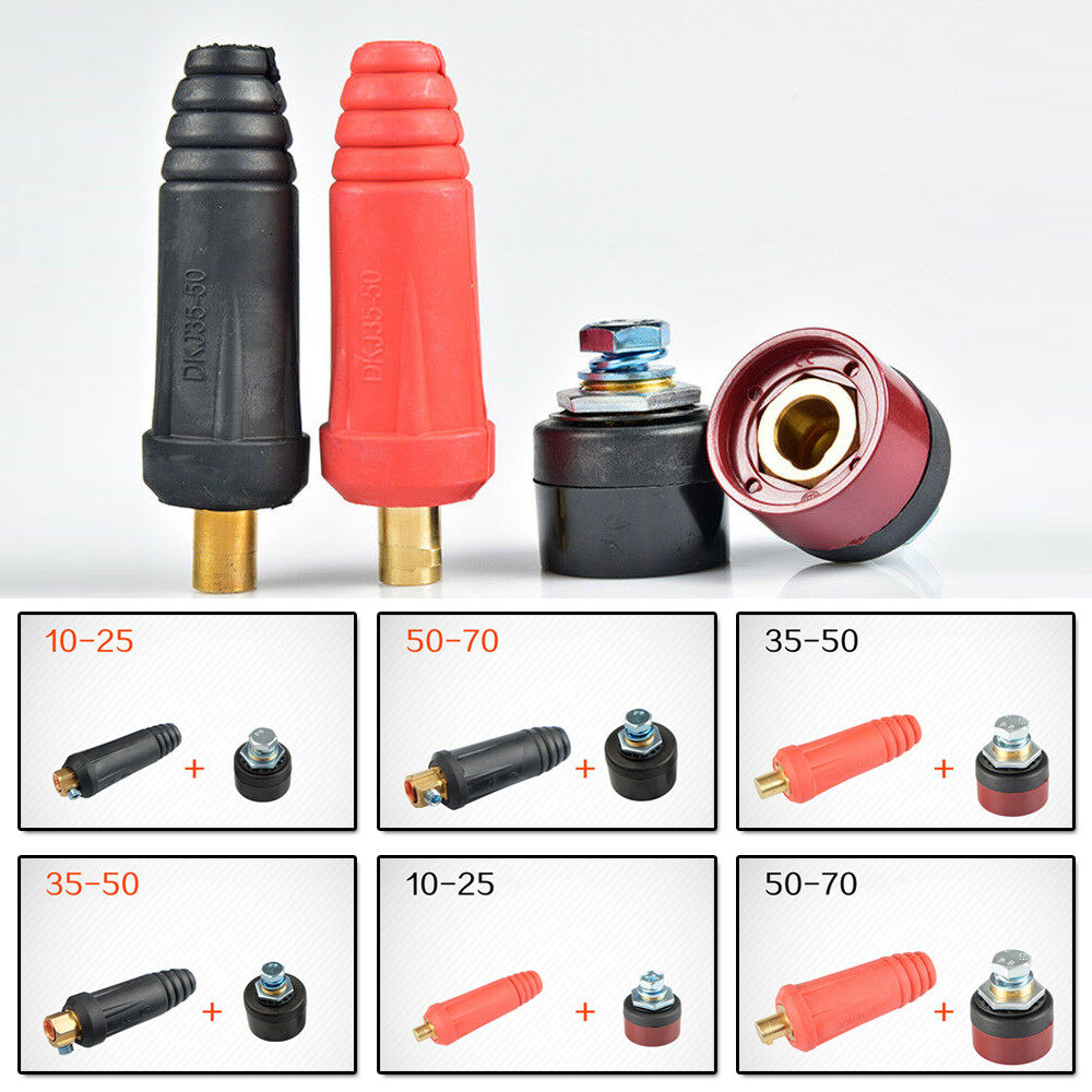 Male Female Copper Cable Connector Welder Quick Fitting Socket Plug ...