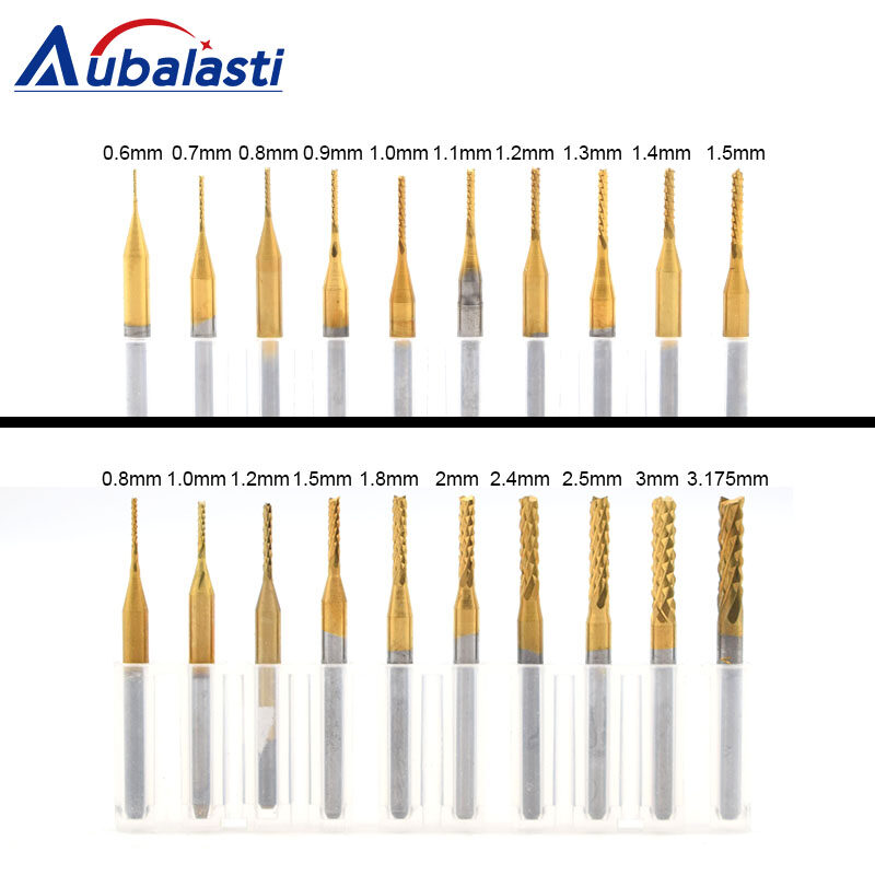 CNC Machine Router Bit Mini PCB Carbide End Mill Tools 3.175 Diameter ...