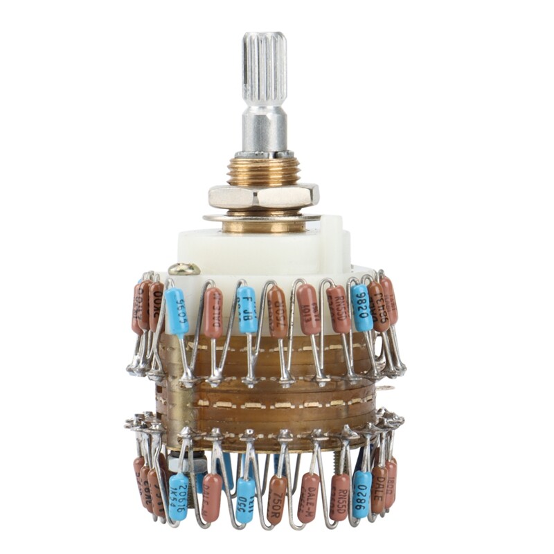 2 Channels Volume Potentiometer 23 Step Attenuator for Amplifier Dale ...