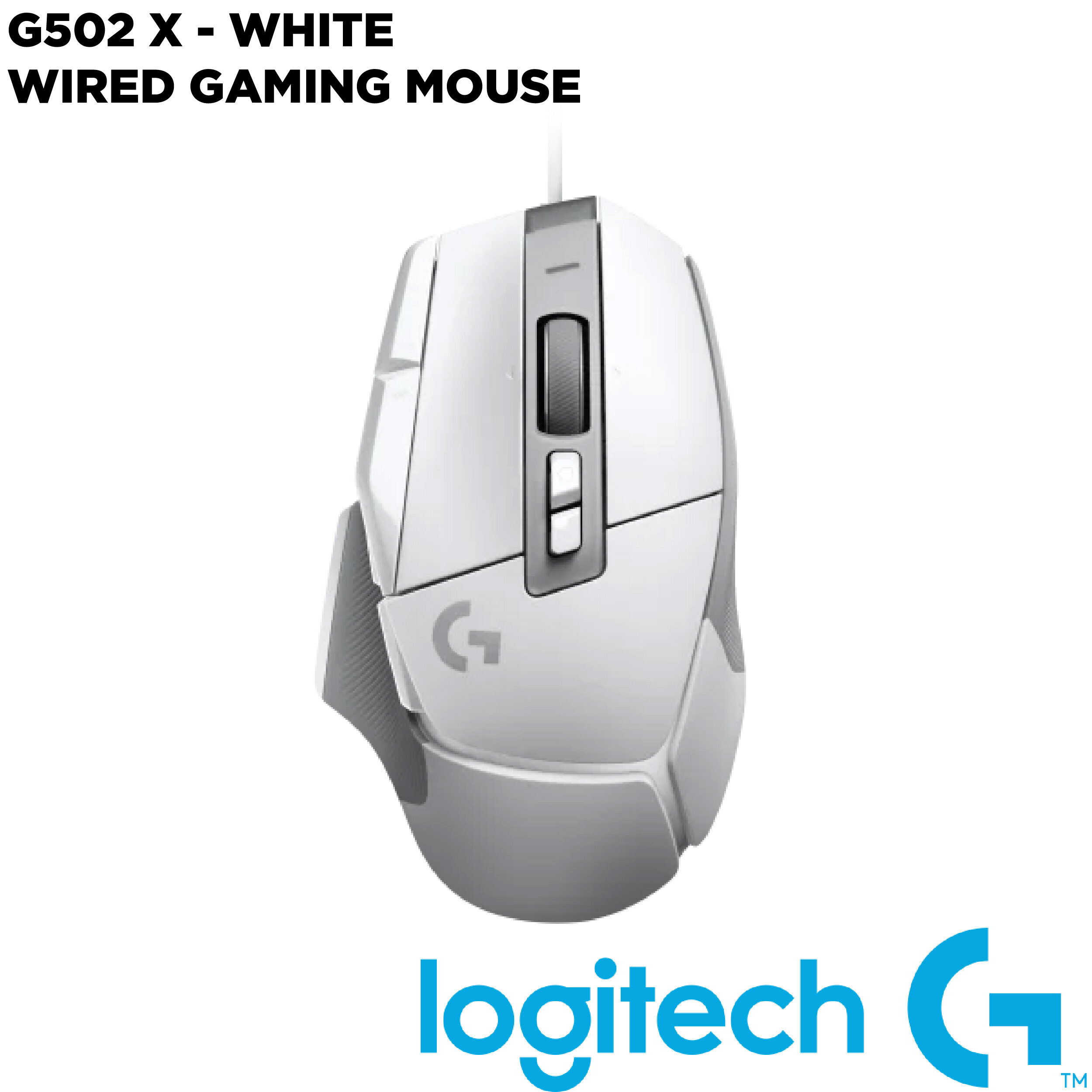 LOGITECH G SERIES G502 X | Black / White | LIGHTFORCE hybrid optical ...