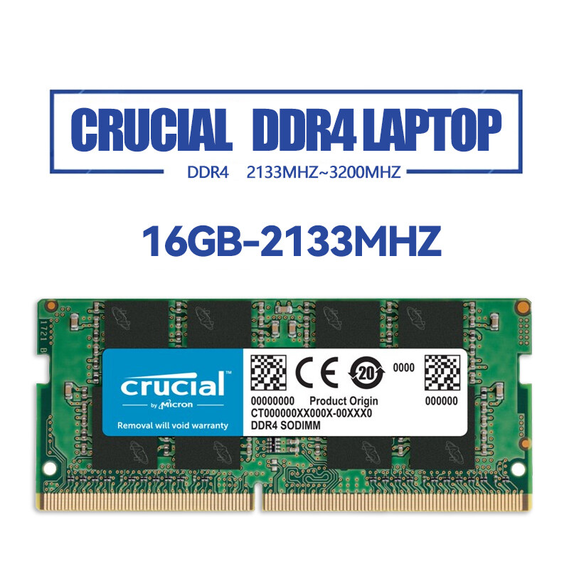 Crucial Ram DDR4 2133MHz 2400MHz 2666MHz 3200MHz Laptop Memory SODIMM 4GB 8GB 16GB 1.2V PC4 ...