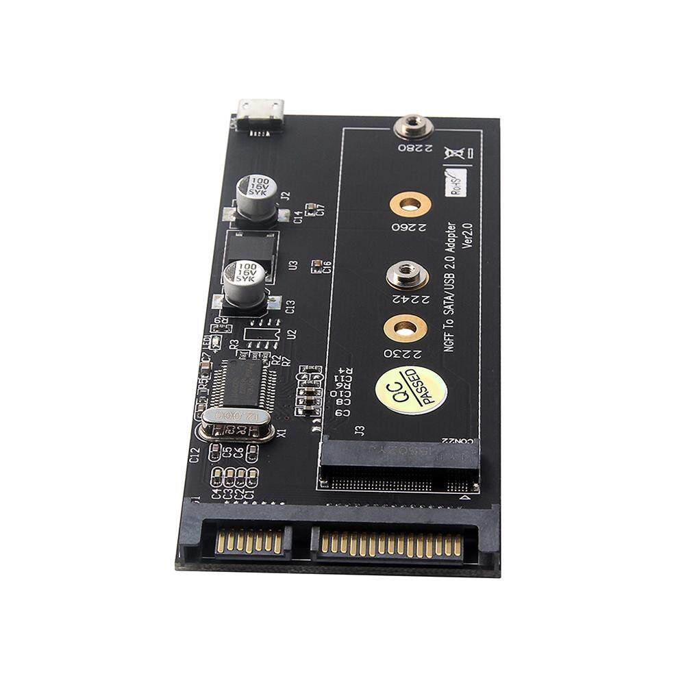 การ์ดอะแดปเตอร์ NGFF เป็น SATA/USB2.0 พอดีกับ 2230 2242 2260 2280 SSD ...