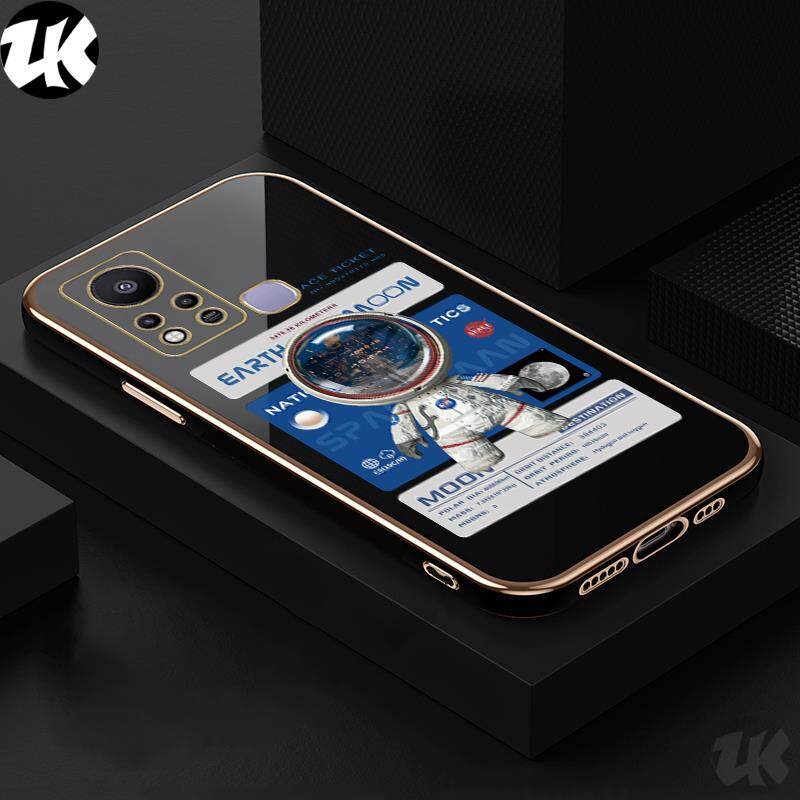 Electroplated เคสโทรศัพท์ Infinix Hot 11s 11 NFC X662 X6812 Astronot ...