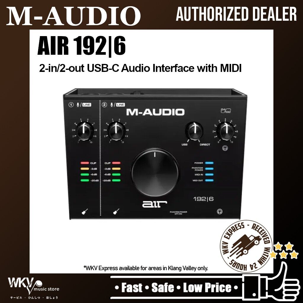 M-Audio AIR 192|6 USB Audio Interface (192/6) | Lazada
