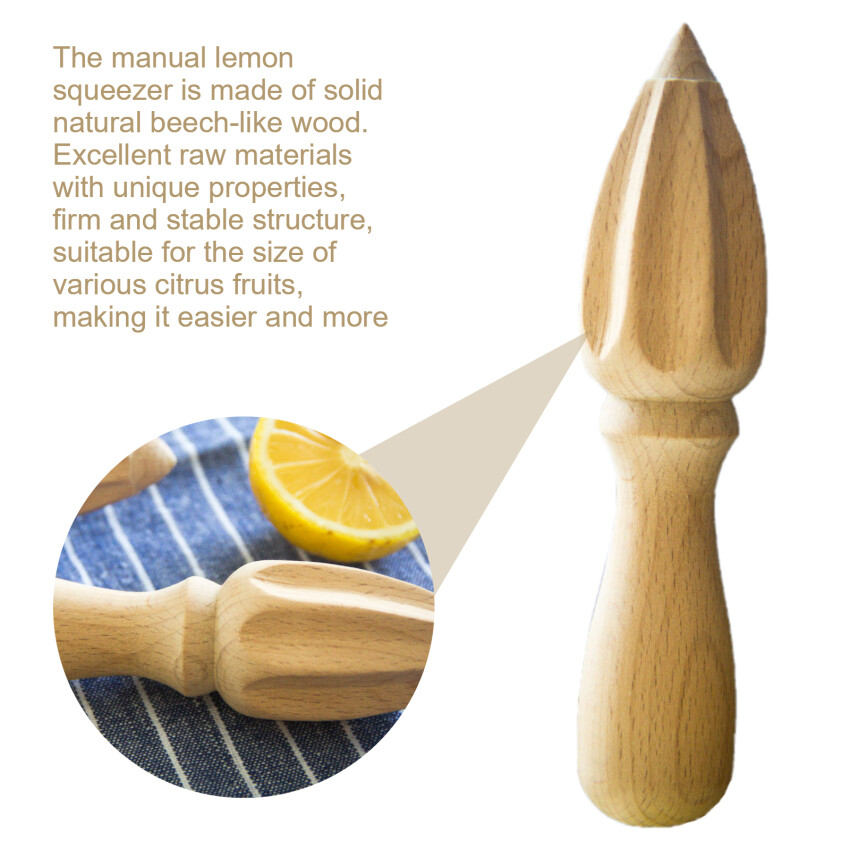 Manual Press Juicer Fruit Reamers Wooden Citrus Reamer Hand Press ...