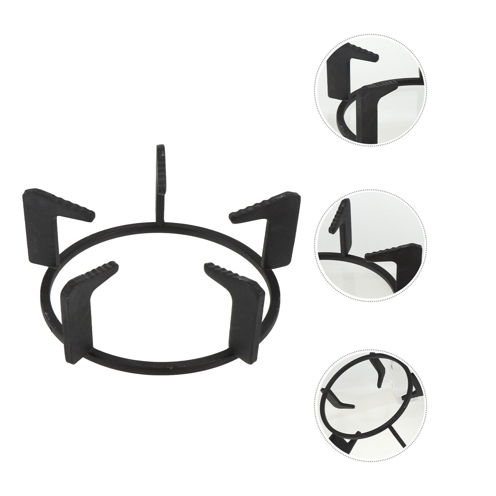 Stove Wok Gas Rack Stand Pot Burner Holder Support Pan Cast Iron Non ...