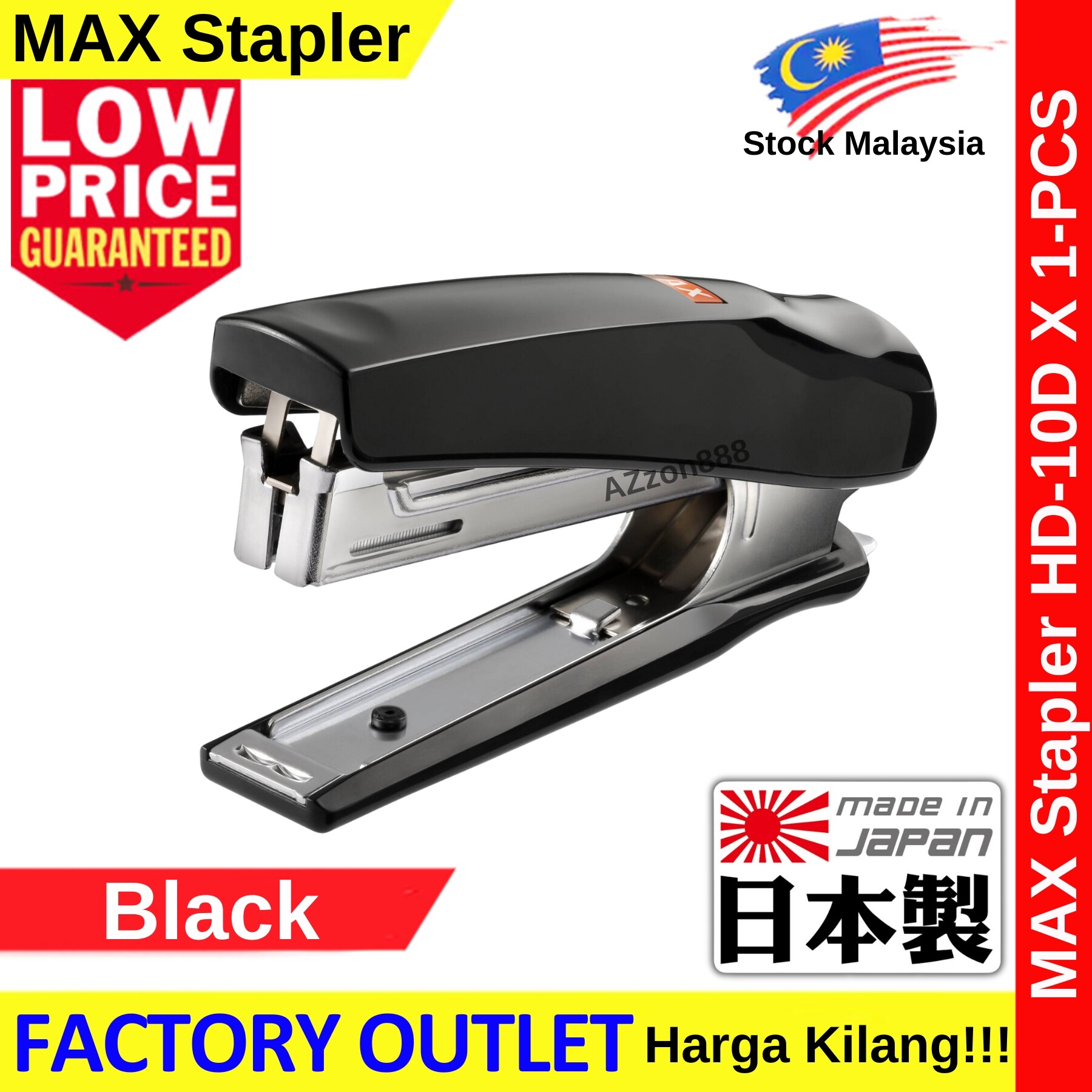 MAX HD-10D Stapler Use Staples No.10-1M 100% Original Genuine Max Product MADE IN JAPAN #HD-10D ...