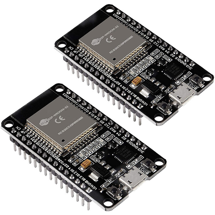 2 Pack ESP32 ESP-32S Development Board 2.4GHz Dual-Mode WiFi ...