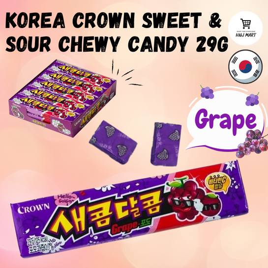 Korea Crown Sweet & Sour Chewy Candy 29g | Lazada