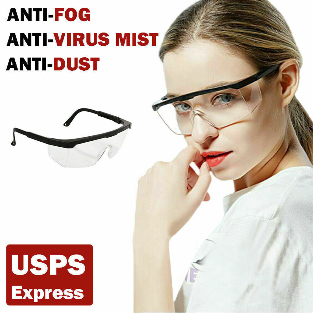Protective Safety Glasses Clear Anti-saliva Eye Protection Googles for ...