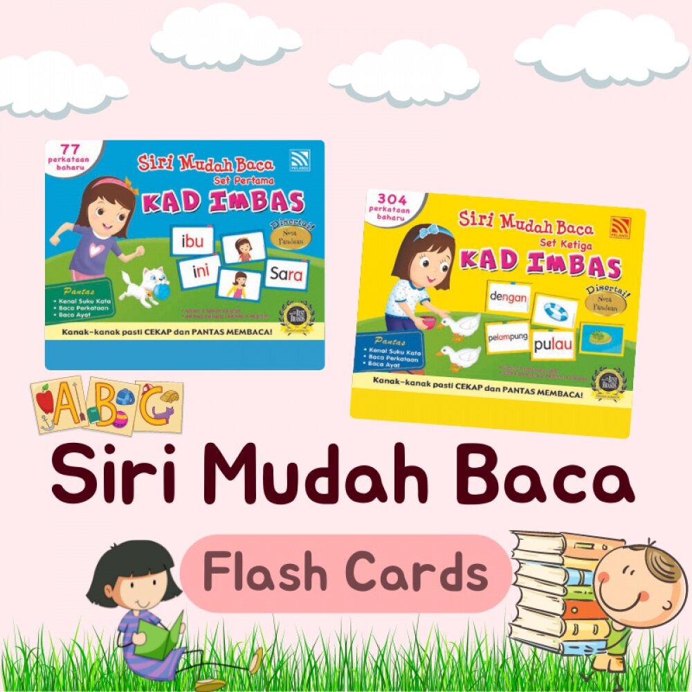 PELANGI SIRI MUDAH BACA FLASH CARDS CHILDREN BOOK – Kids Educational ...