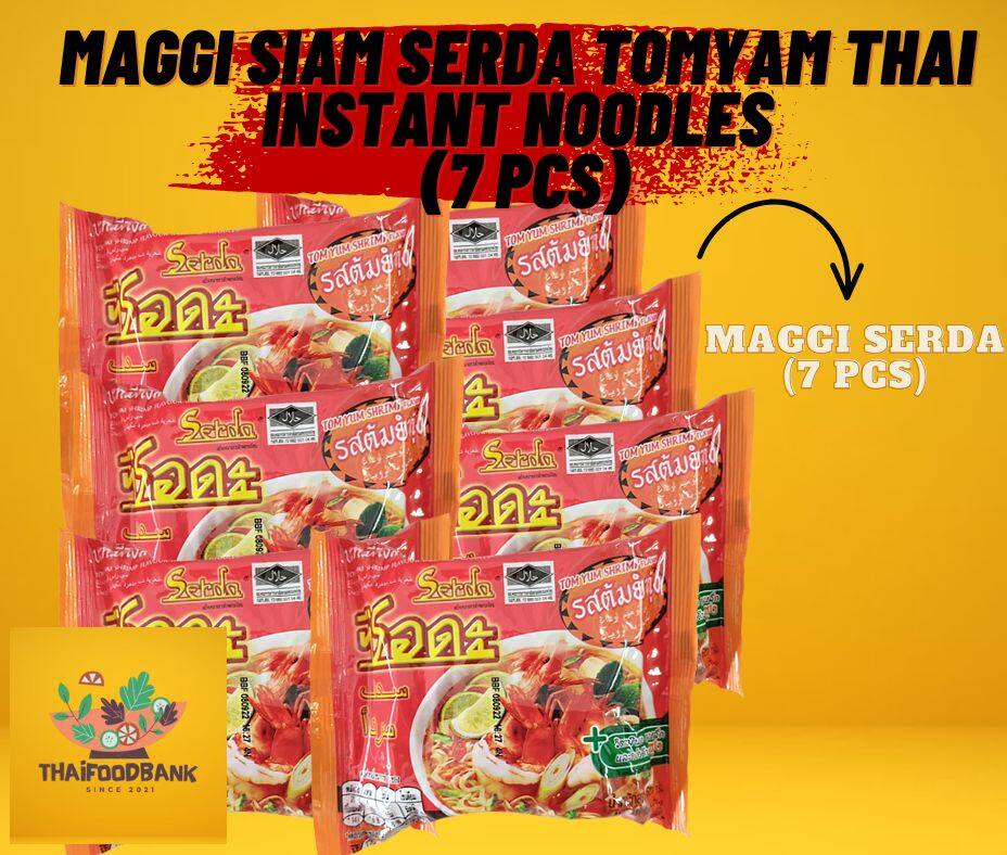 Maggi Siam Serda Tomyam Thai Instant Noodles (7 pcs) | Lazada