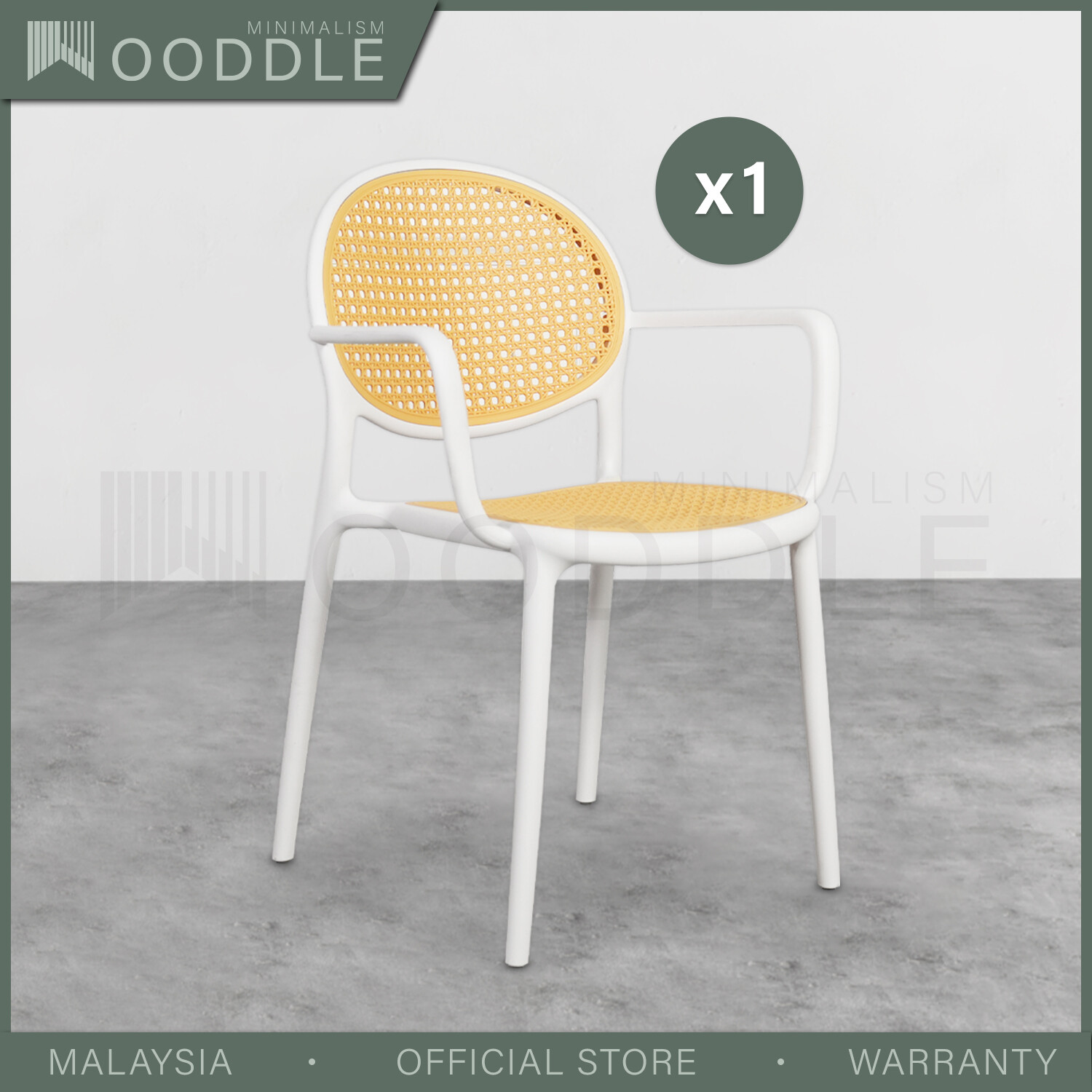 Wooddle 1Pc/4Pcs Dining Chair Kerusi Makan with / without armrest /PU ...