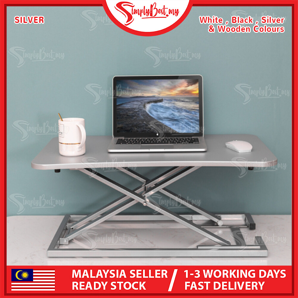 SIMPLYBEST Office Standing Desk Height Adjustable Computer Table Stand ...