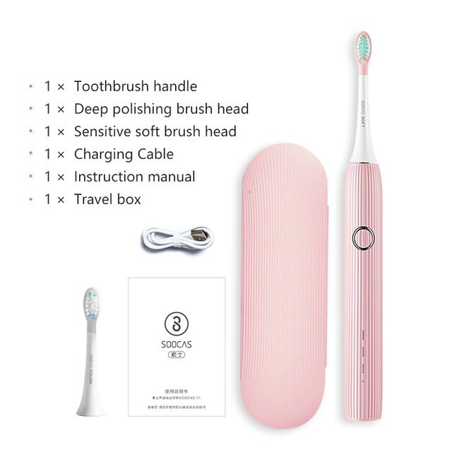 Xiaomi SOOCAS V1 Electric Toothbrush Sonic Ultrasonic Automatic Type-c ...