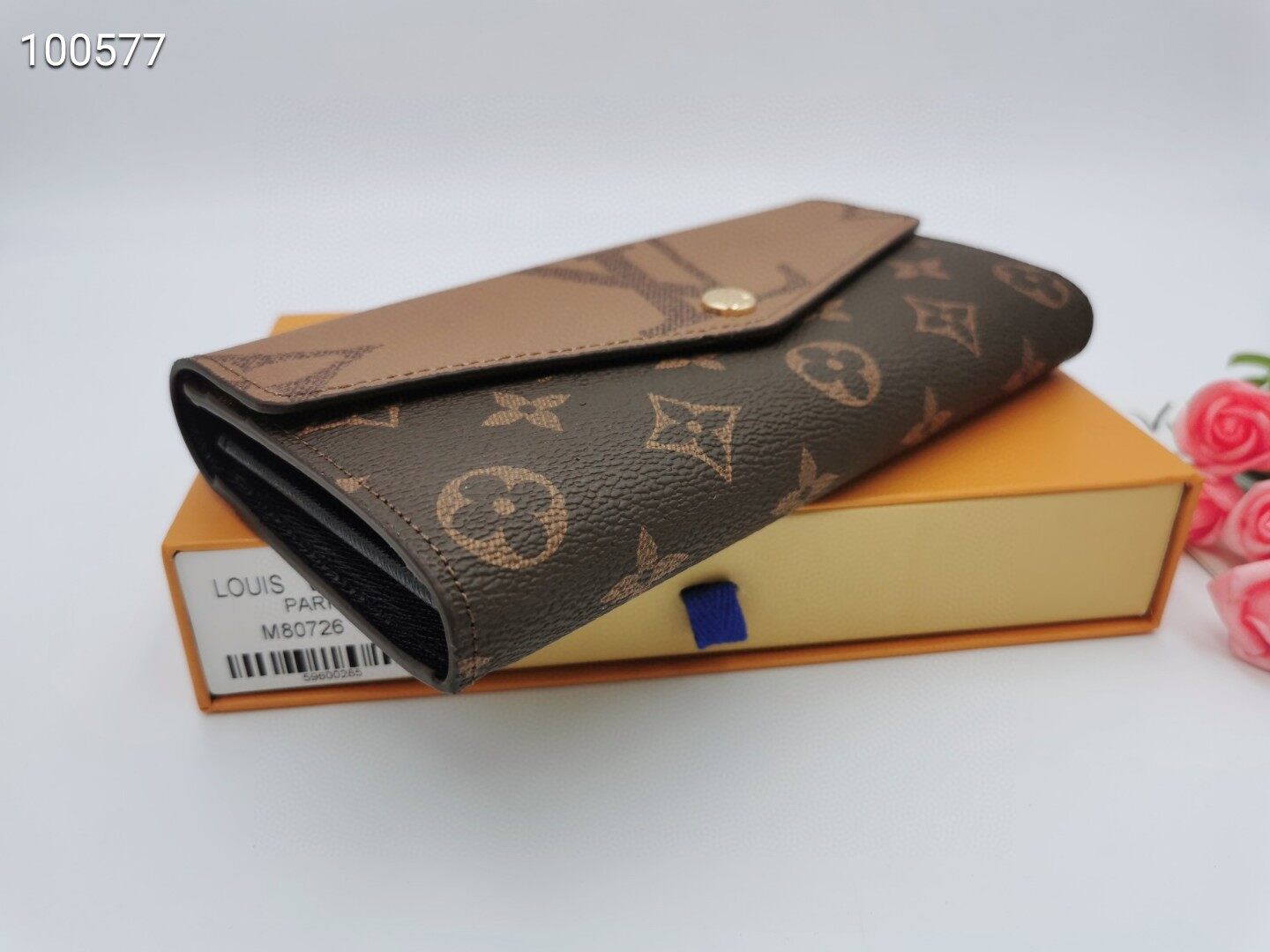 [Brand Packaging] 2022V brand Classic Canvas Founder Wallet Leather ...
