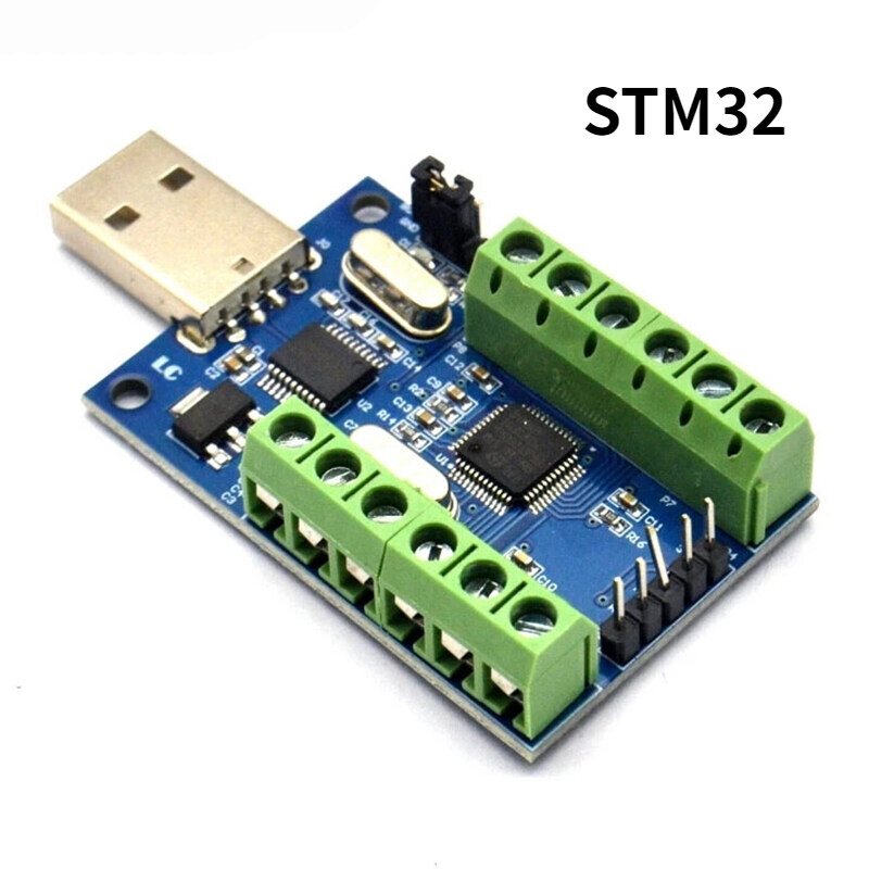 1PCS USB port 10-channel 12-bit AD sampling data collection STM32 UART communication ADC module ...