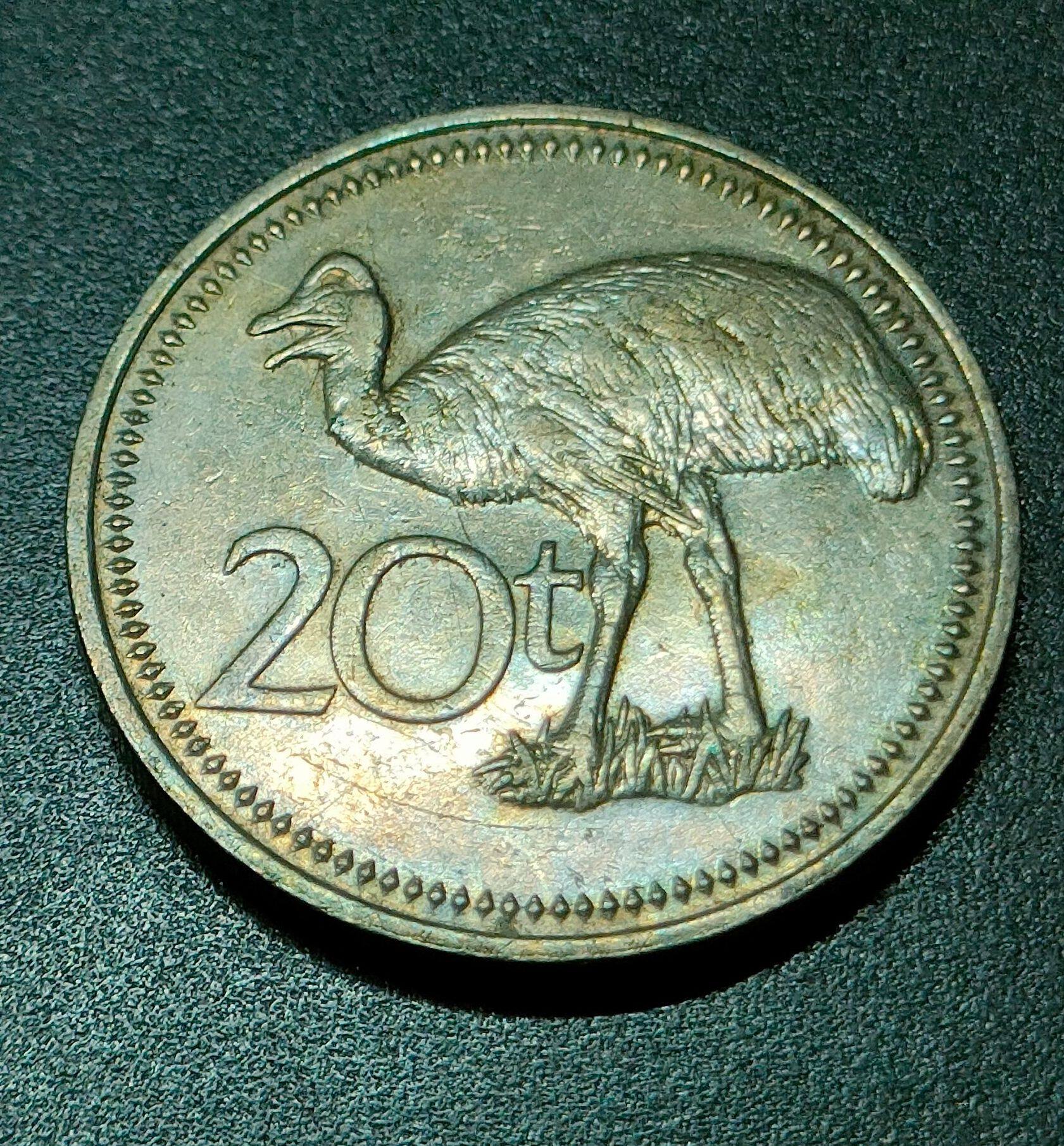 Vintage British Papua New Guinea 20 Toea 1975 | Lazada