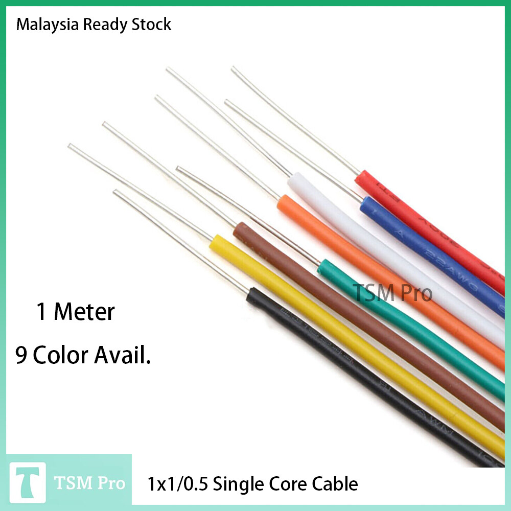 1 Meter Single Core Single Strand Signal Wire 1/0.5mm Single Core Wire | Lazada