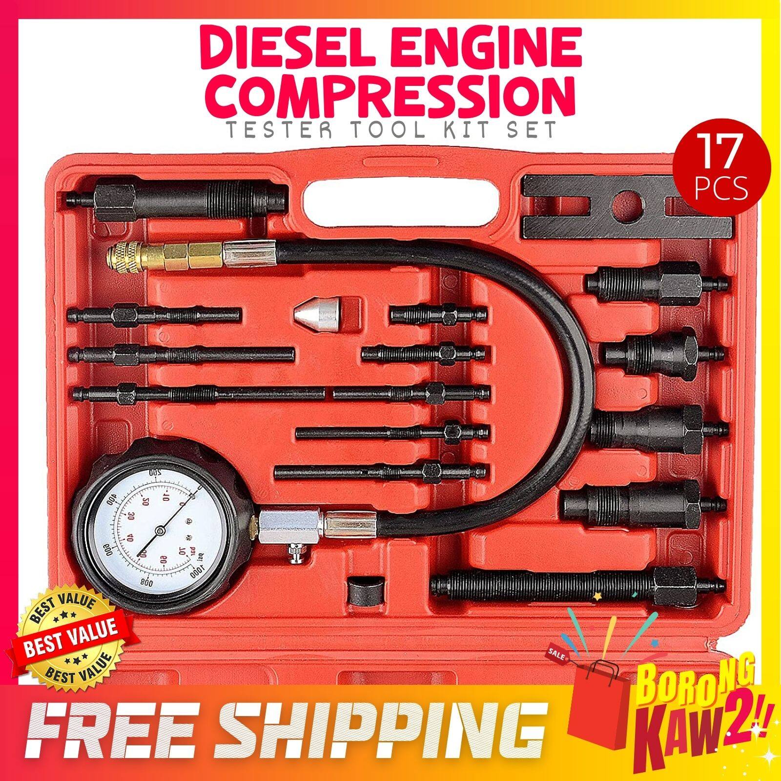17pcs Full Range Diesel Engine Cylinder Detection Table Compression ...