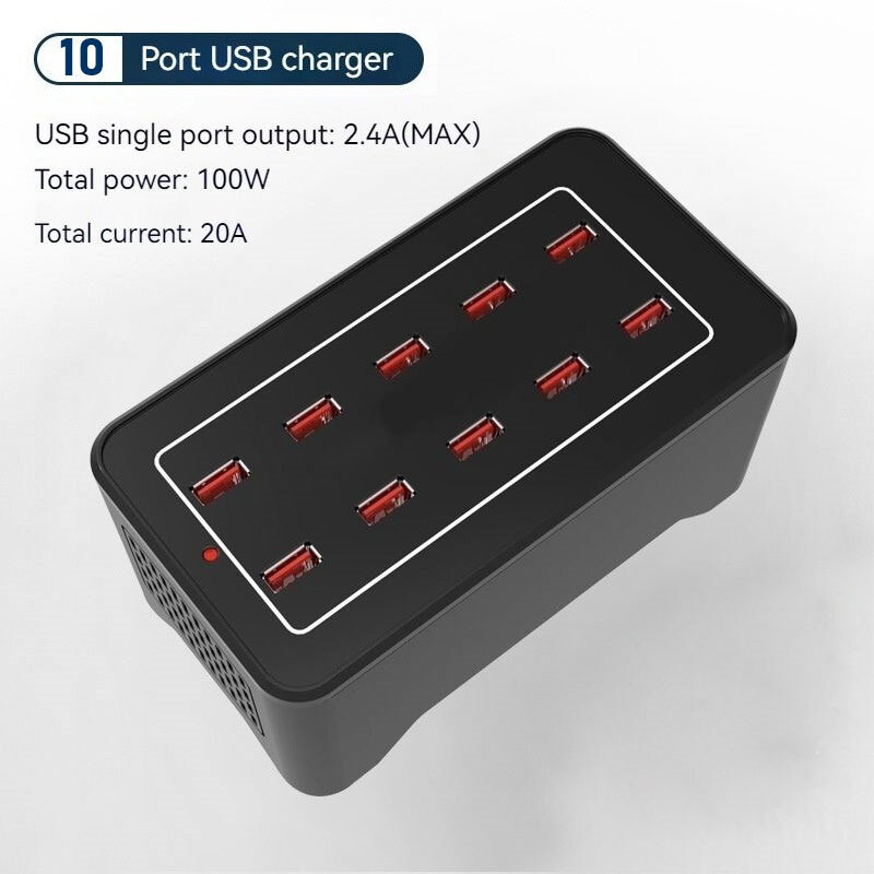 USB Charger 10 15 20 25 30 Ports HUB 150W Universal Wall Desktop Fast ...