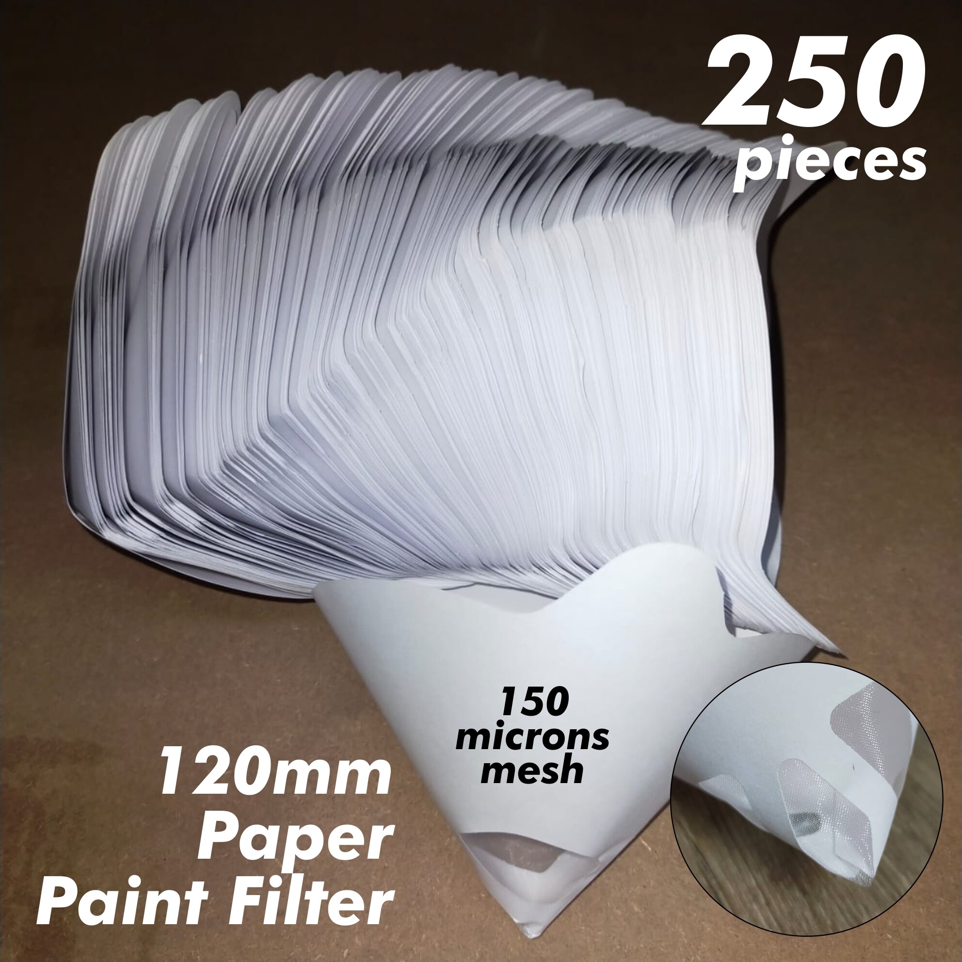 Paper Paint Filter 120mm Paper Paint Strainer For Paint Filtering 150 ...