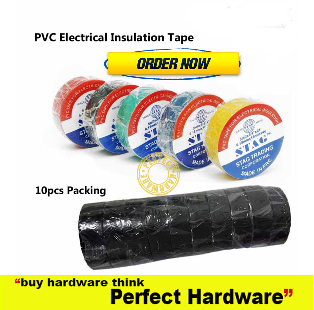 Ready Stock Electrical Tape Wire Tape Eilectrical Wire Insulating Pvc ...