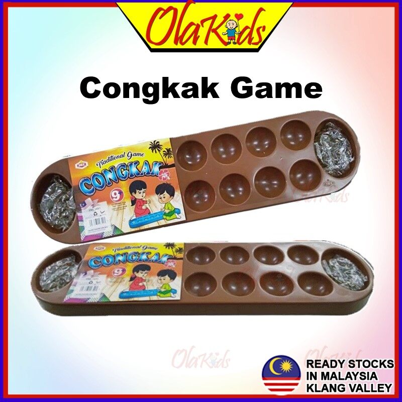 OLAKIDS Congkak Congkek Marbles Congkat Guli Kaca Malaysian Traditional ...