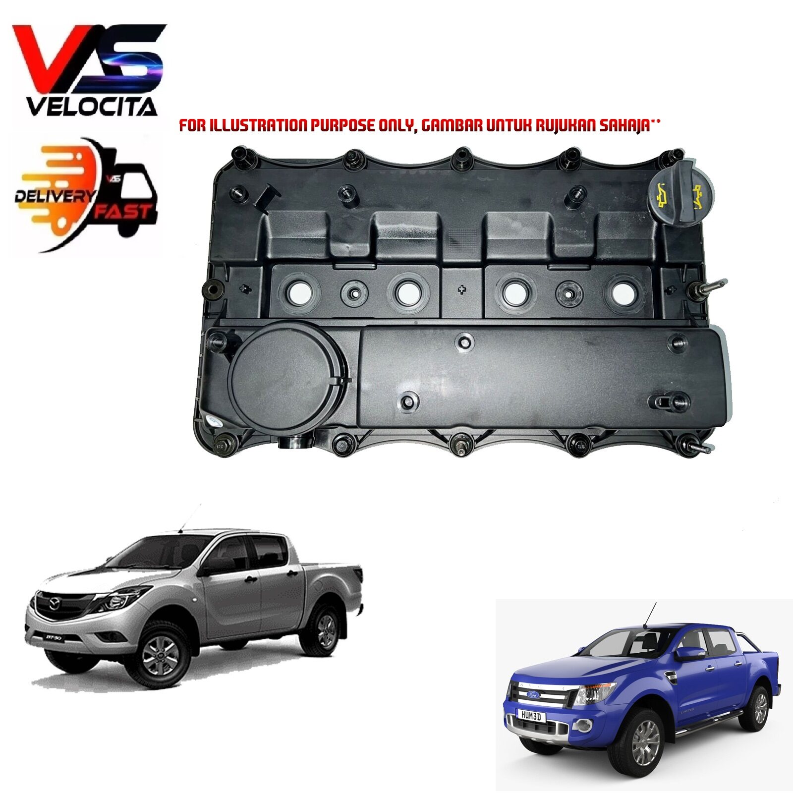 OEM VALVE ROCKER COVER FORD RANGER 2.2 T6 MAZDA BT50 2.2 (U202-10-220) | Lazada