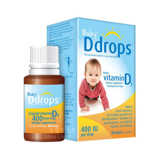 Ddrops Baby 400 IU Vitamin D 90 drops 2.5ml | Lazada