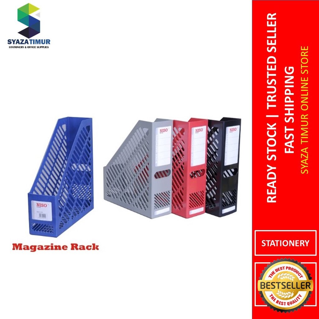 [ST-GR MY] NISO Magazine Rack File 8215 | Lazada