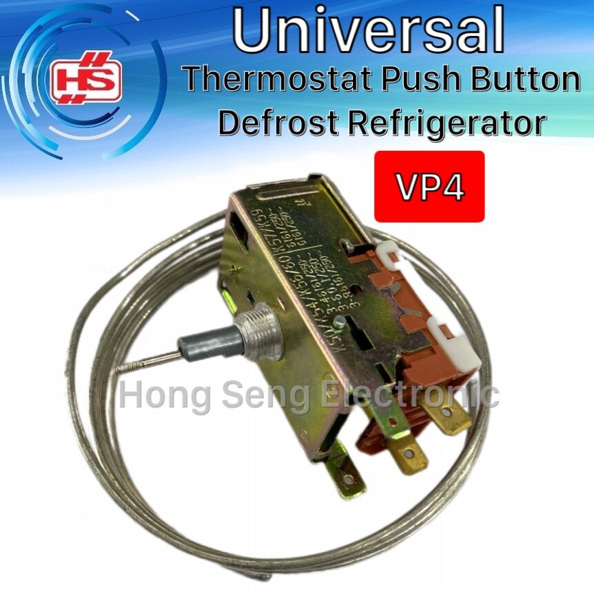 Universal Thermostat Push Button Defrost Refrigerator VP4 / Temperature ...