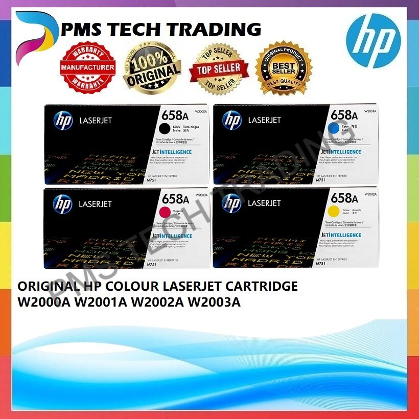 ORIGINAL HP COLOUR LASERJET CARTRIDGE 658A W2000A W2001A W2002A W2003A ...