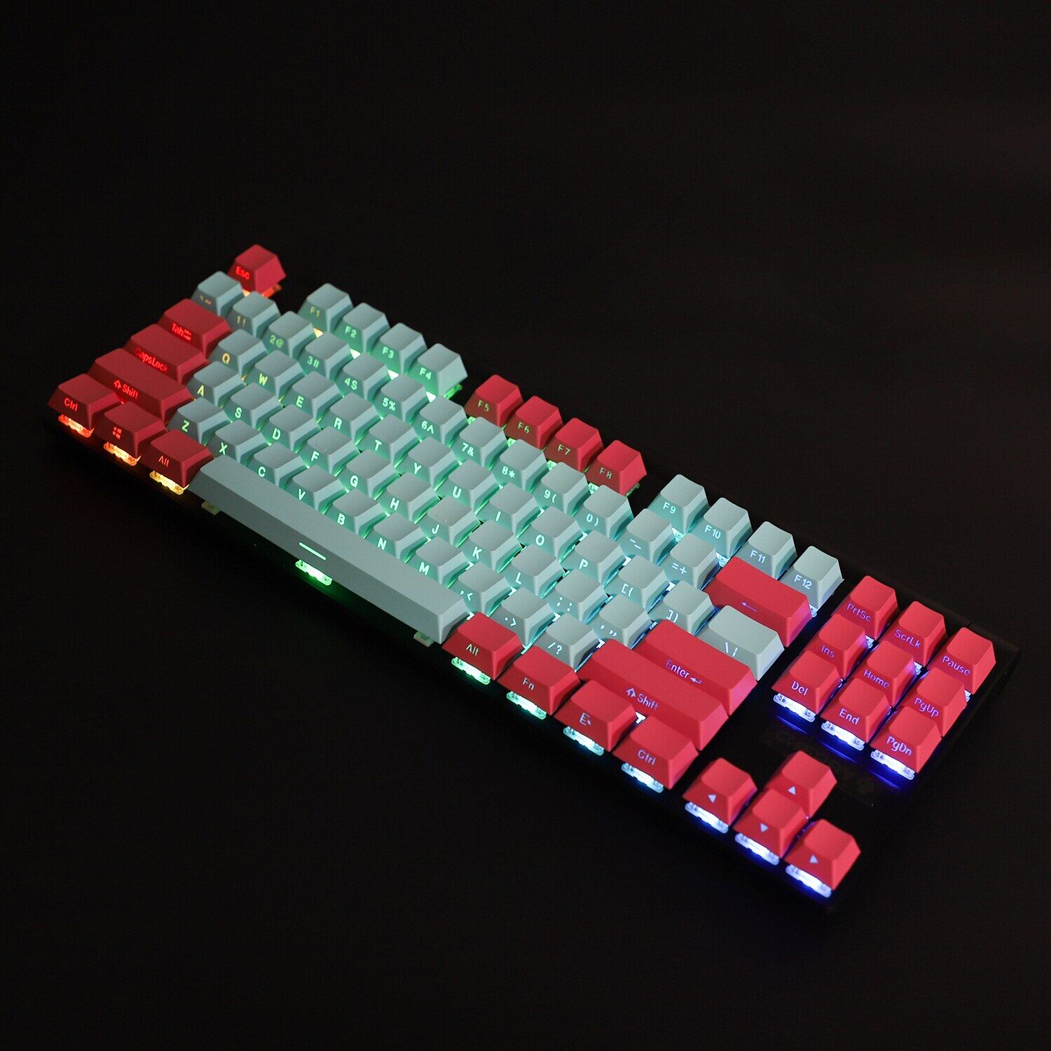 Black White Miami PBT Double Shot 104 108 Side-Lit Shine Through ...