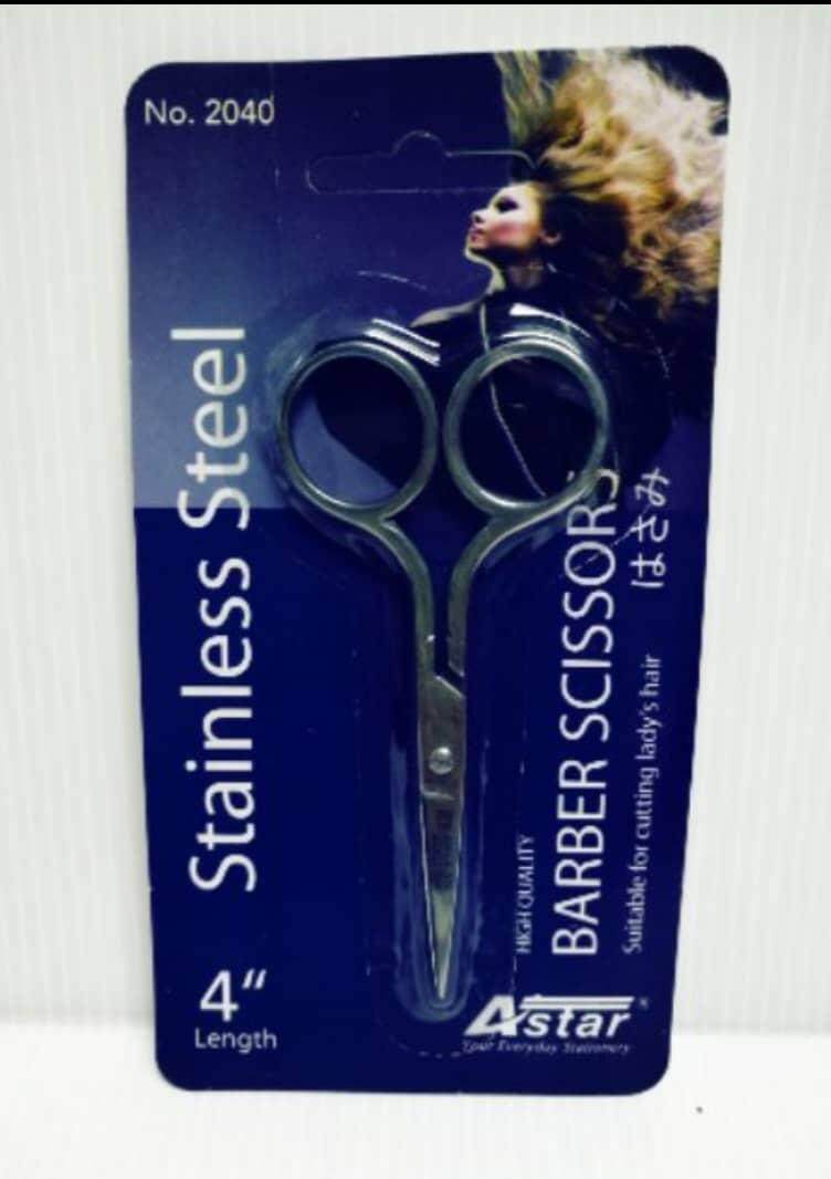 Astar barber stainless steel scissor 2040 (4") | Lazada