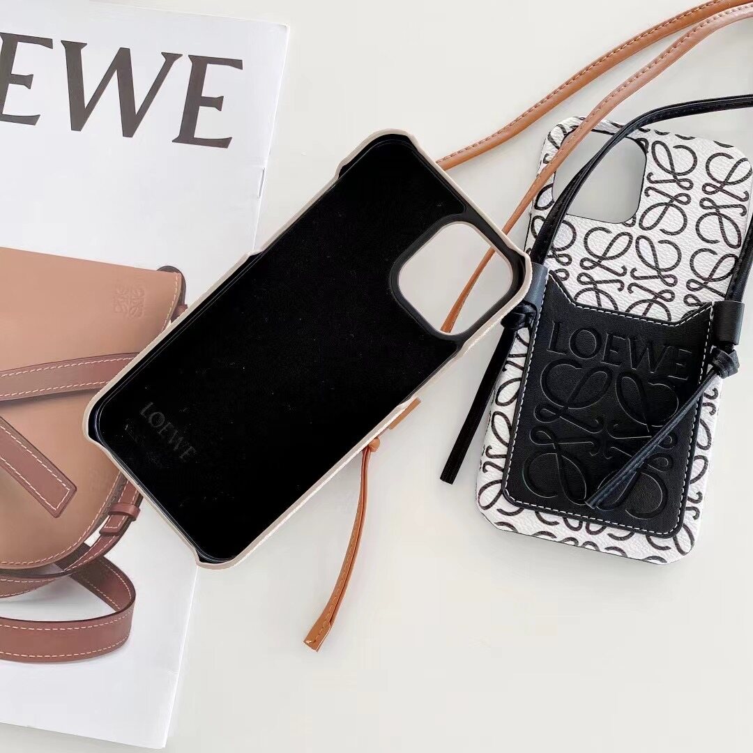 Trendy fashion brand logo lanyard mobile phone case for iPhone12 ...