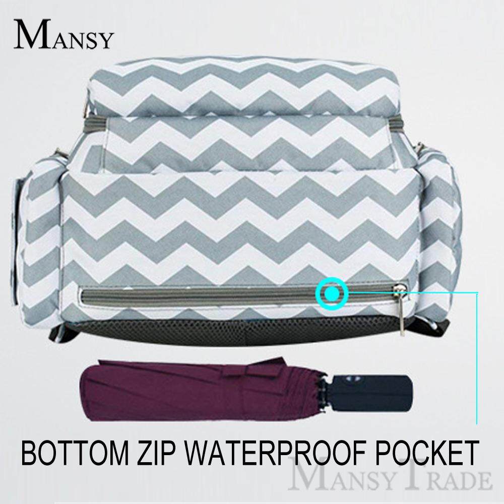 Mansyใหม่อัพเกรดถุงผ้าอ้อมมารดาผ้าอ้อมกระเป๋าแฟชั่นบรรจุของได้มาก ...
